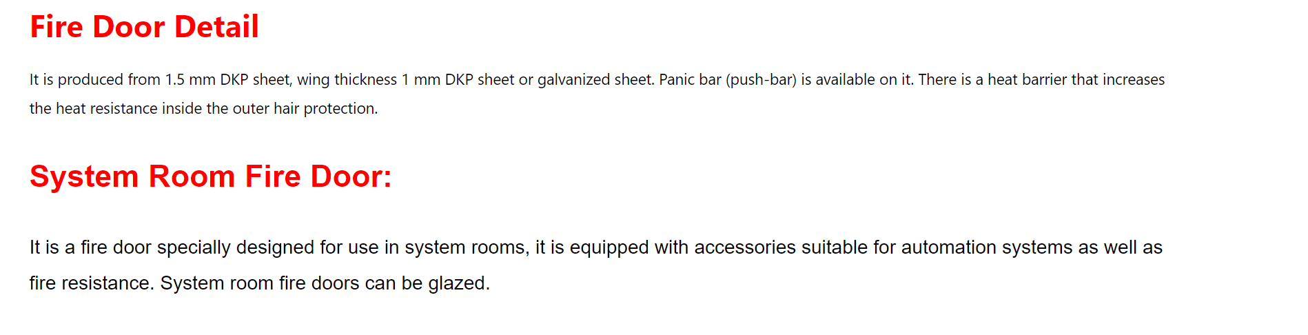 Fire Door - Moody Refrigeration